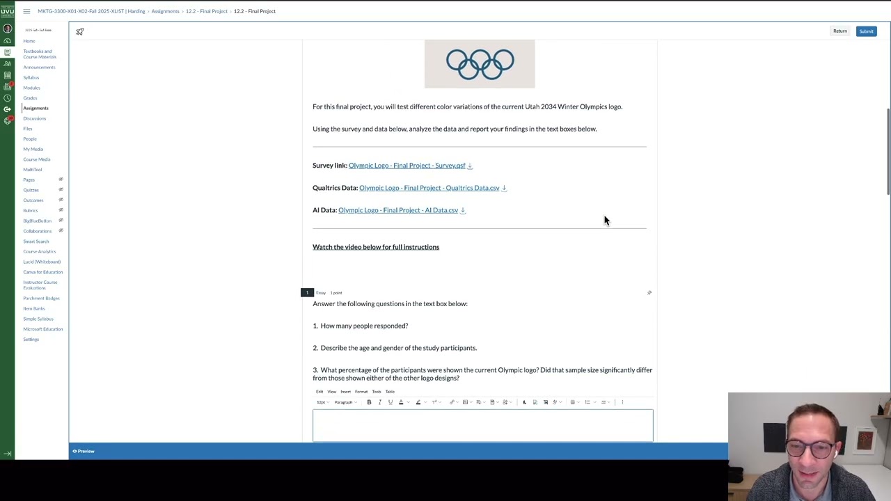 Final Project Instructions