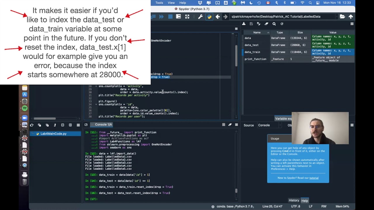 Activity Classification Python Tutorial