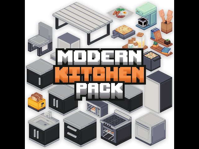 Modern Kitchen Furniture Volume 2 Minecraft Texture Pack