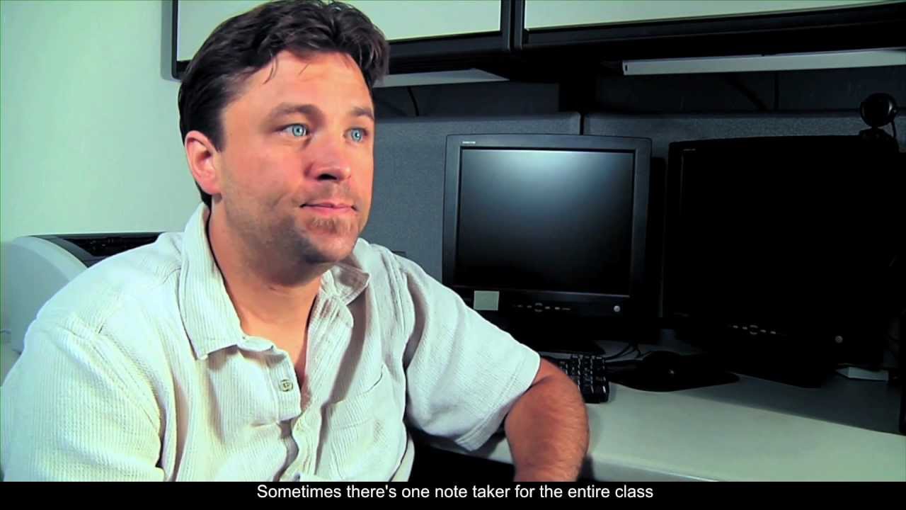 DRC Accommodations: Note Taking (Open Captioned)