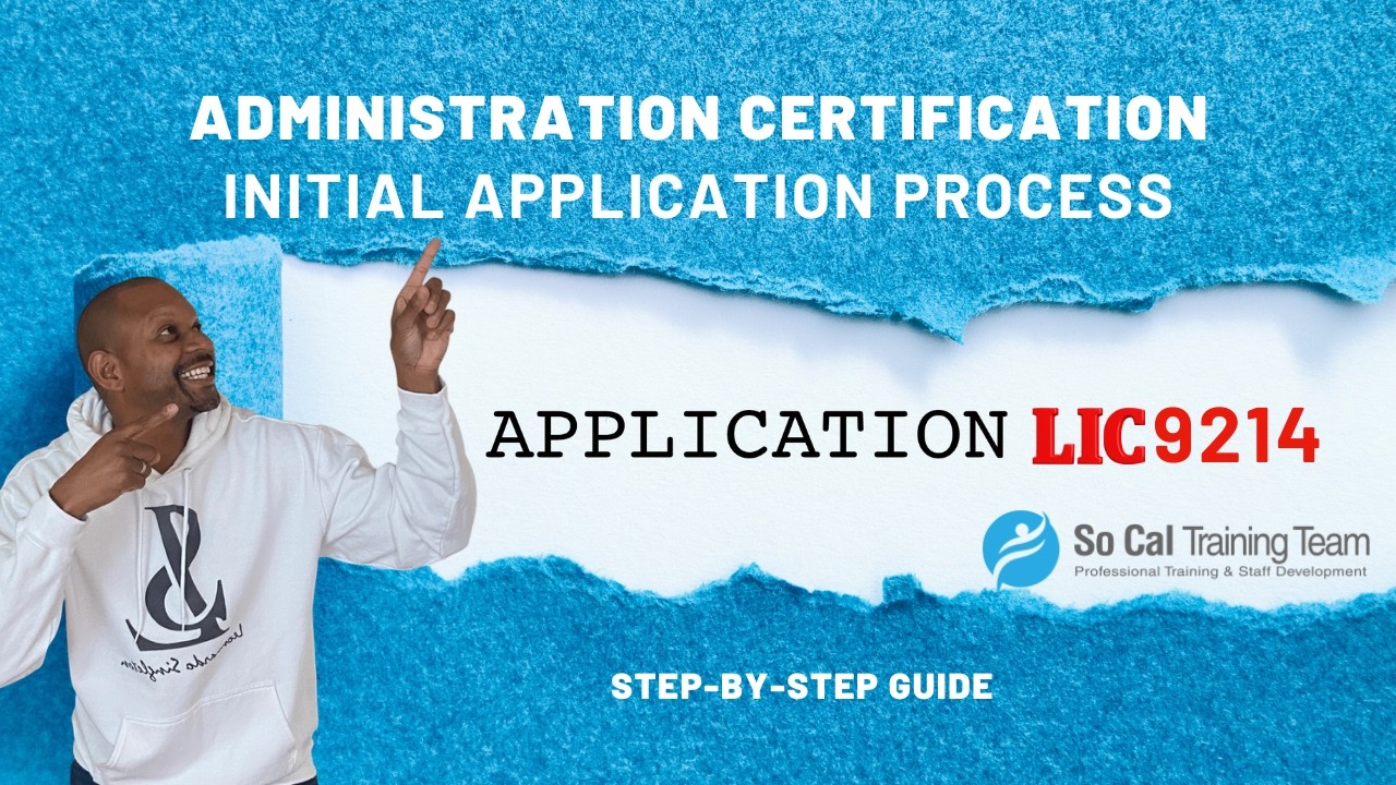 LIC 9214 Initial Application Tutorial (Step-by-Step)