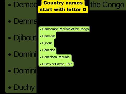 Country names start with letter D 🌍 #new #song #country #denmark #shorts #shortsfeed #youtubeshorts