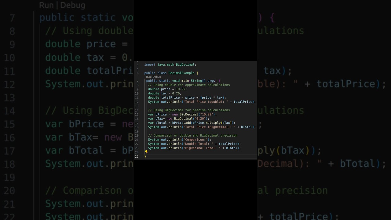 Precision Handling in Java: Double vs BigDecimal