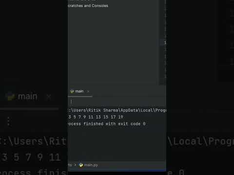 Range Function in Python | Python Range #pythonshorts