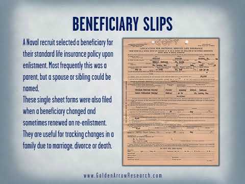 World War II Navy Beneficiary and Dependent Records