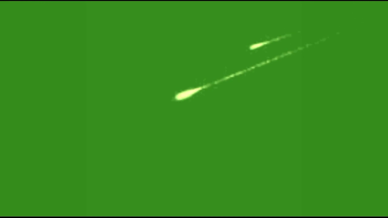 Shooting Star Pantalla Verde / Green Screen | Chroma Key | HD