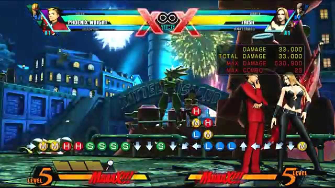 UMVC3: Advanced Phoenix Wright Combo Tutorial (Step by Step)
