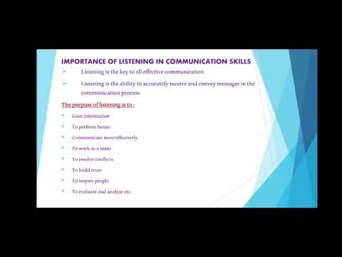 Importance of Active Listening (in tamil)
