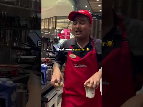 ICE SPANISH LATTE TIM HORTONS🧋😱 #shorts #shortsyoutube