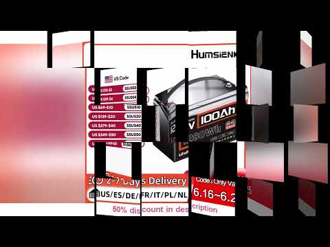 Latest Products You Must Know! Humsienk 12V 100Ah Built-in 100A BMS Lithium Iron Phosphate Battery
