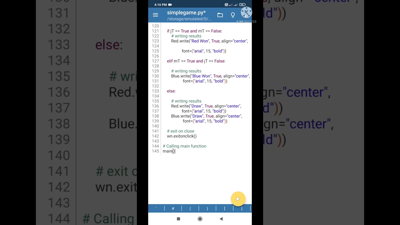 Making simple two player game using python turtle🐢 graphics|python programming #shorts