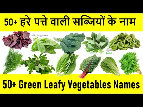 Green Leafy Vegetables Names | Green Vegetables List | हरे पत्ते वाली सब्जियां सब्जियों के नाम