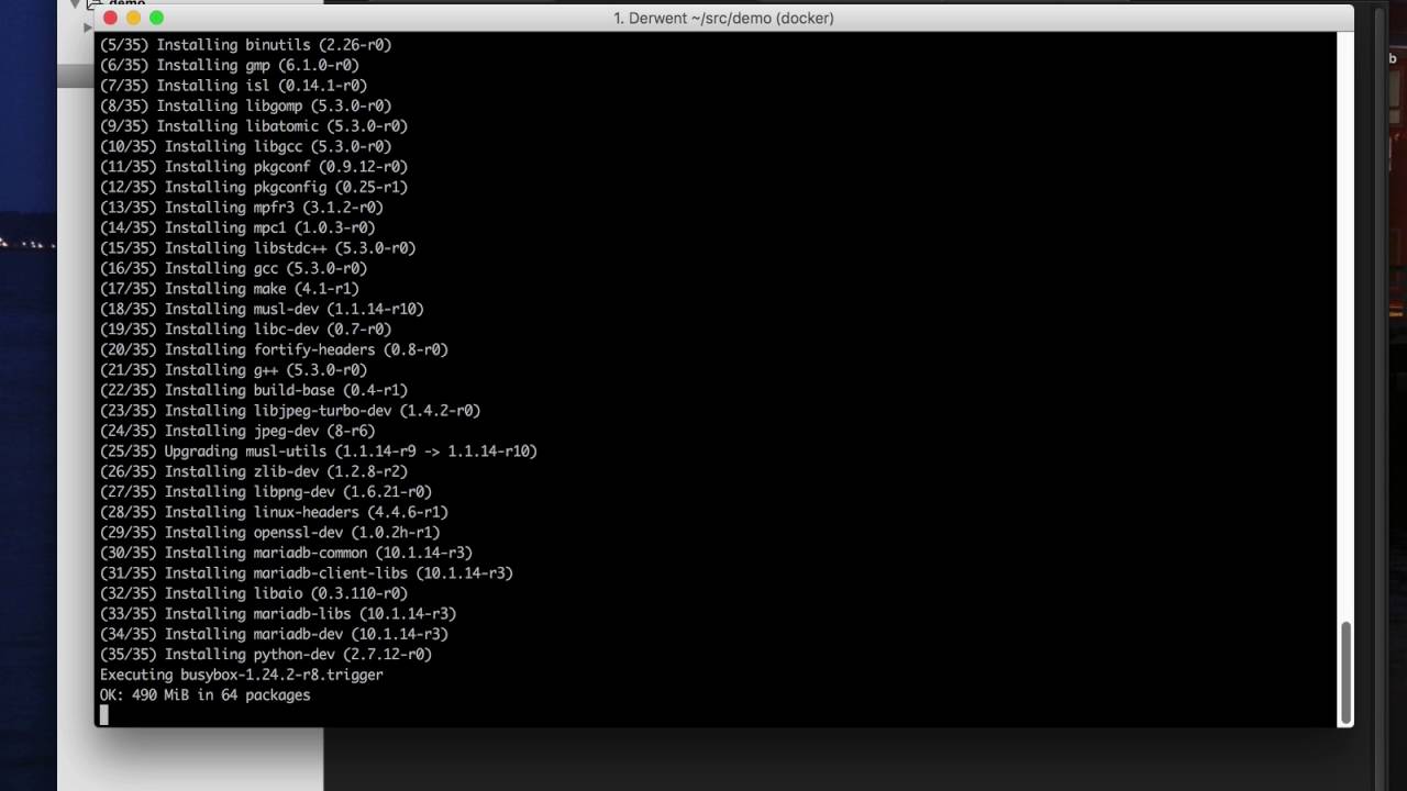 Reducing the size of your Docker Container images