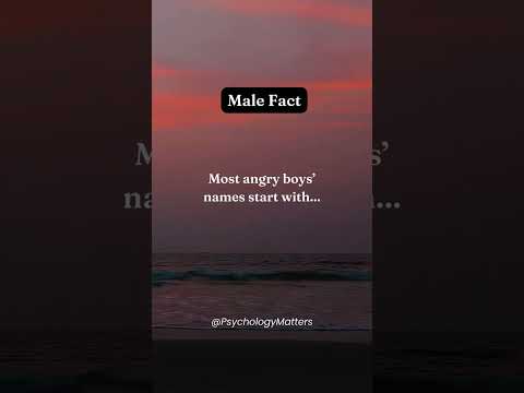 Most angry boys’ names start with...