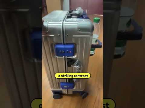 All Aluminum Carry On Luggage Hard Shell Luggage Aluminum Suitcase for Travel #luggage