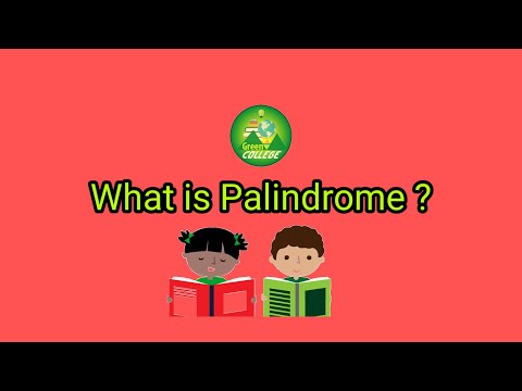 what is palindrome english literature in Urdu Hindi lecture