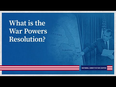 What is the War Powers Resolution?