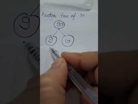 Factor tree of 90