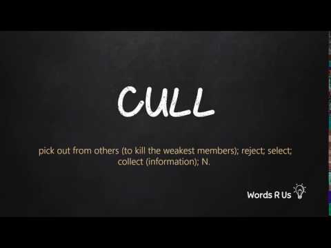 How to Pronounce CULL in American English