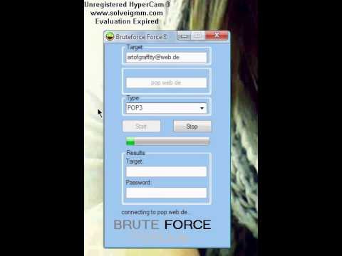 E-Mail Hacking Bruteforce Force by Art Van Hax