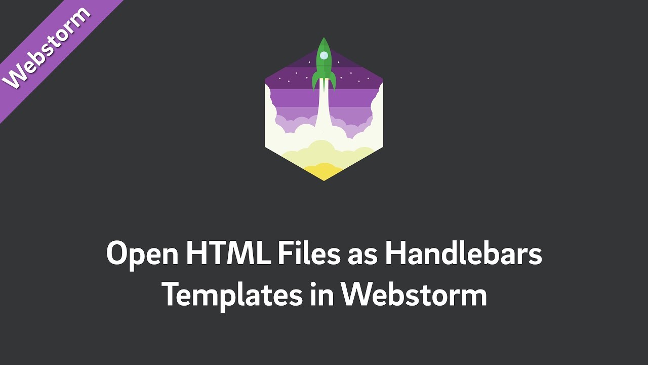 Open HTML Files as Handlebars Templates in Webstorm