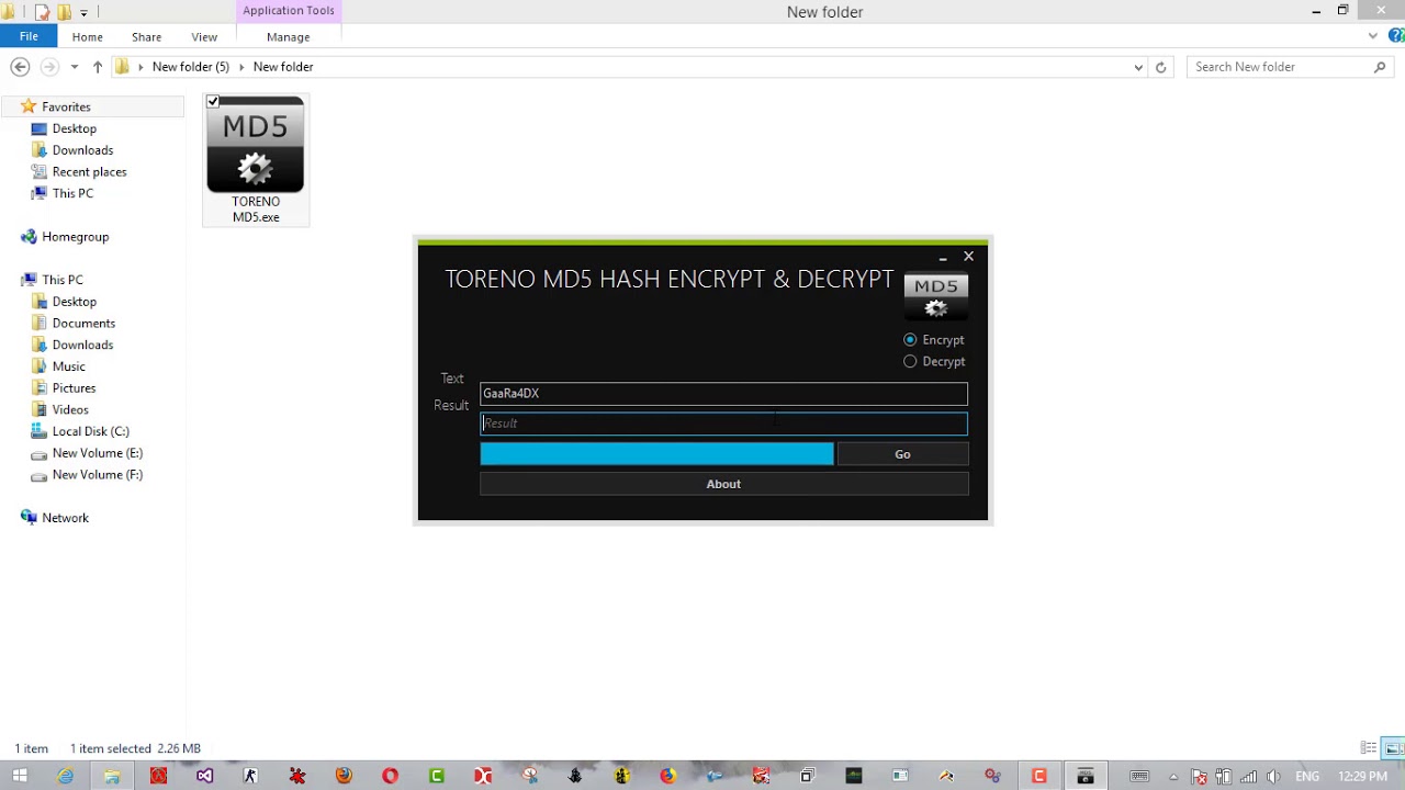 Toreno Encrypt & Decrypt MD5 Hash