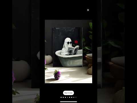 Rose Glasses Ghost Bathtub Vintage Wall Art Prints Spooky Halloween Bathroom Digital Download Poster