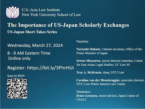 The Importance of US-Japan Scholarly Exchanges