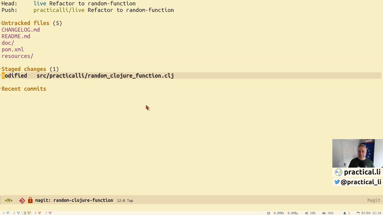 78 - Continuous Integration - Clojure CLI projects and CircleCI - Random Clojure function