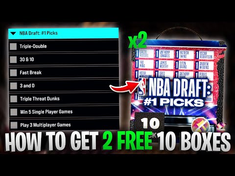 HOW TO GET 2 *FREE* NBA DRAFT 10 PACK BOXES IN NBA 2K25 MYTEAM!