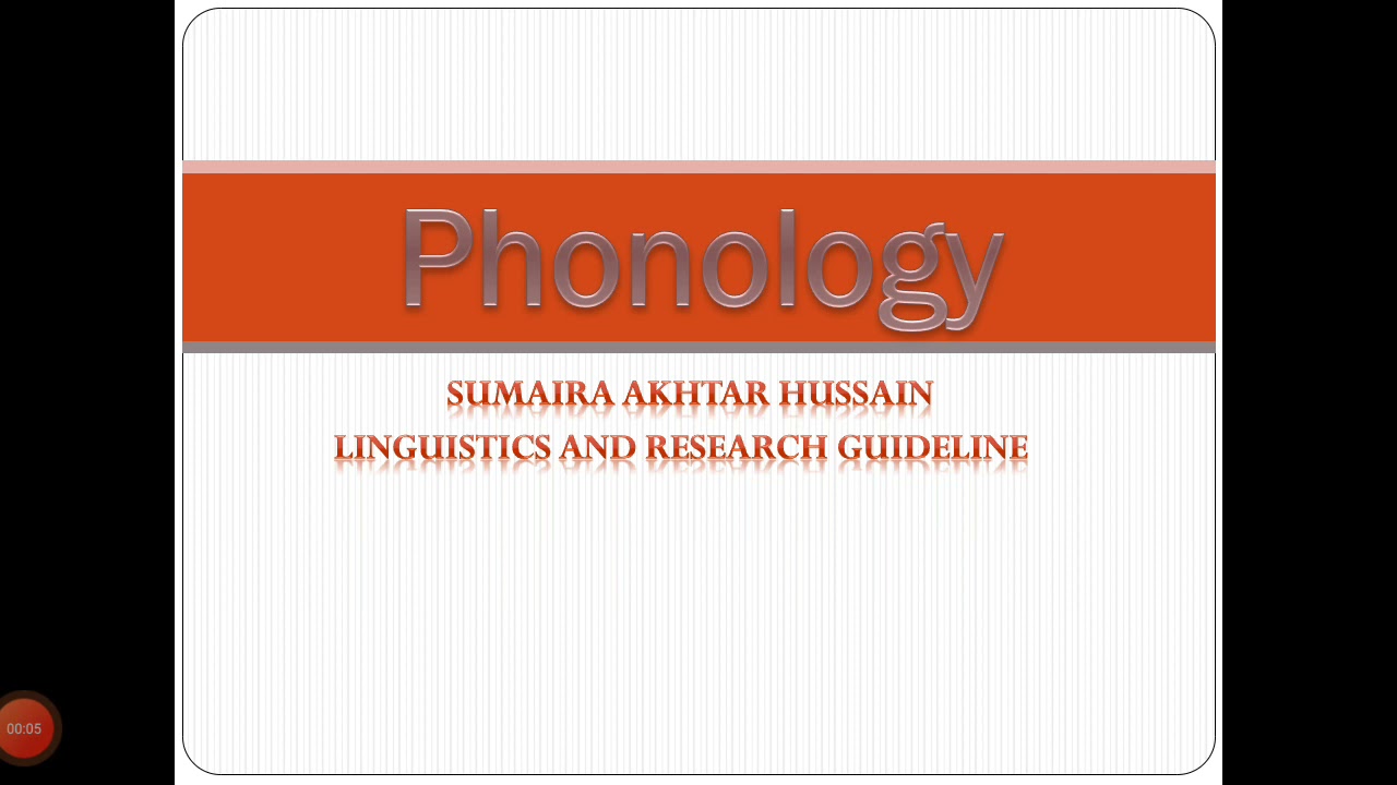 phonology