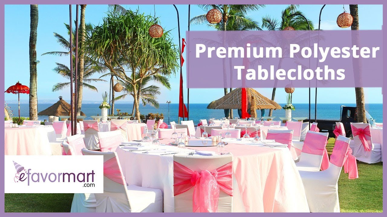Premium Polyester Tablecloths | Table Decor | eFavormart.com