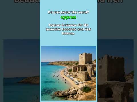 Today's English: #cyprus | #learnenglish #english #vocabulary #shorts
