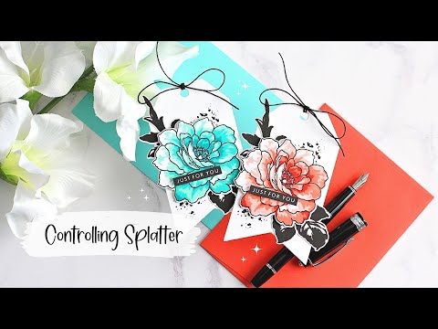 Controlling Splatter & Stampwheel Tips | The Card Grotto
