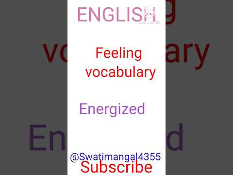 Energized vocabulary #shorts
