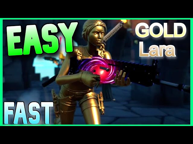 The easiest method to get gold Lara Croft skin in Fortnite