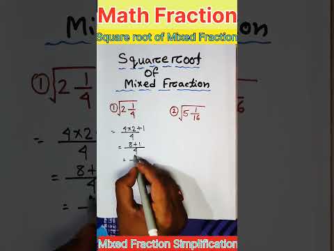 Square root of mixed fraction 🤓 I Mixed Fraction #shorts #youtube #maths #youtubeshorts #trending