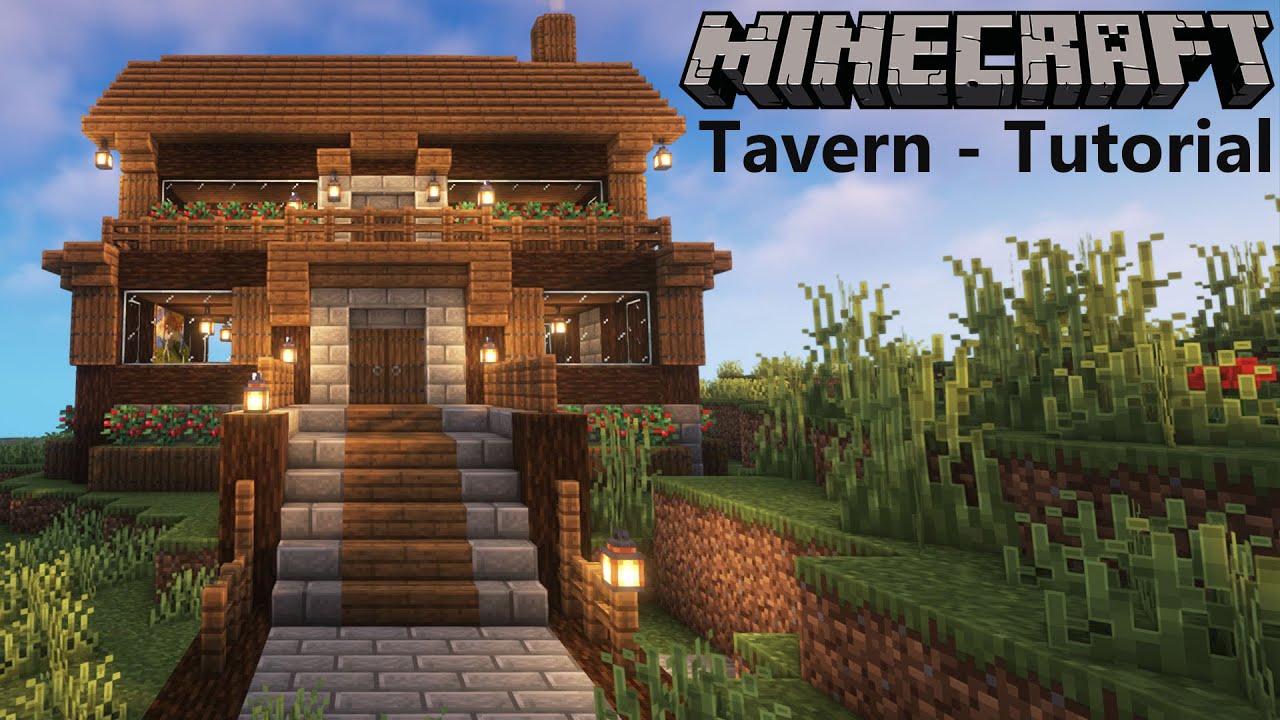 Minecraft Tutorial - Build Tavern - Minecraft Builders