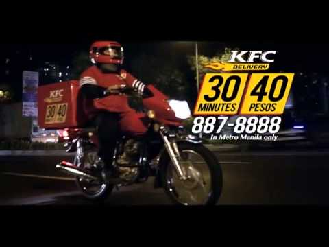 KFC Delivery: 30 minutes guaranteed for a fixed P40 delivery fee