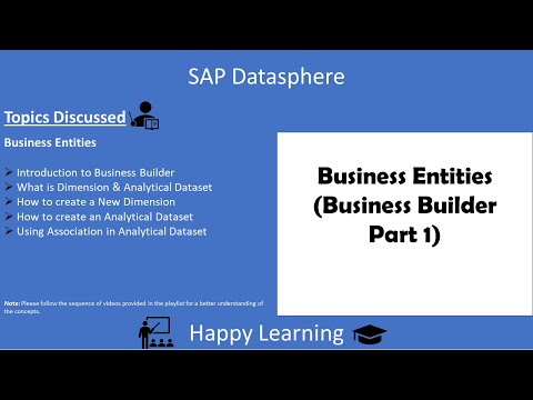 11 SAP Datasphere Business Entities
