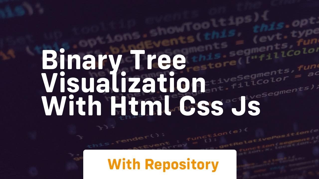 Binary tree visualization with html css js