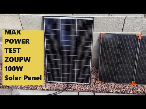 Before you Buy - Zoupw N-Type 16BB 100 Watt Solar Panel Full Power Test REVIEW - #founditonamazon