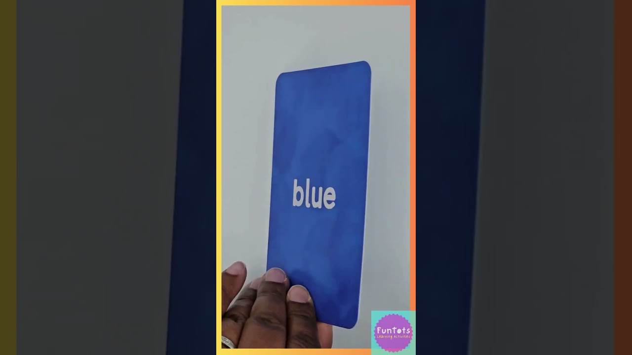 Flash Card Activity | Learn Colors | Blue