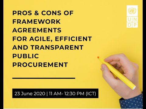Pros & Cons of Framework Agreements for Agile, Efficient, and Transparent Public Procurement