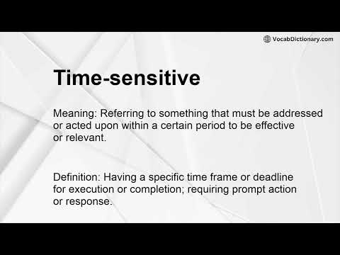 Time-sensitive Meaning