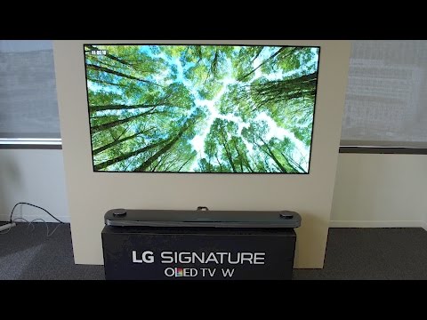 LG W7 4K Wallpaper OLED TV and 2017 OLED models in detail