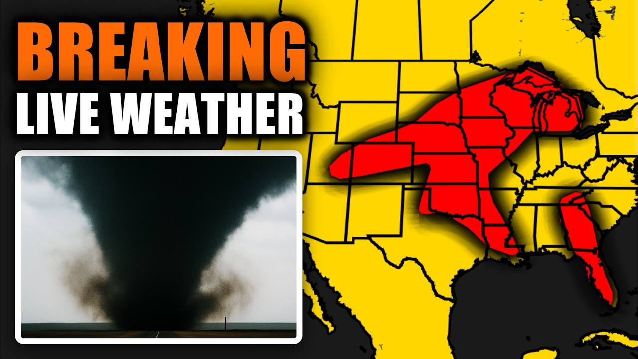 🔴 LIVE - TORNADO COVERAGE - With Storm Chasers On The Ground...