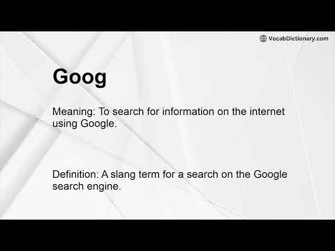 Goog Meaning