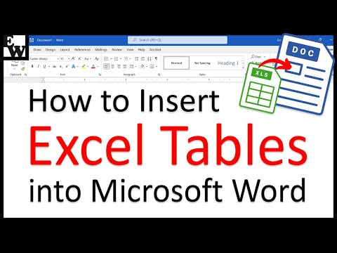 How to Insert Excel Tables into Microsoft Word (PC & Mac)