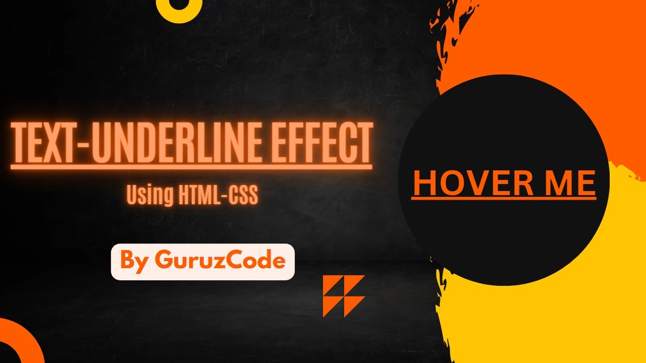 Text-Underline Effect Using #html #css #coding #youtube #technology #animation
